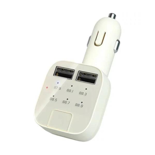 Bluetooth対応のスマートフォンやタブレット等の音楽信号をワイヤレスで受信し、その音楽をFM電波でFMラジオに送信し、カーステレオで聞くことができるFMトランスミッターです。・2台同時充電 - 音楽再生中でも充電可能。・自動認識USB...