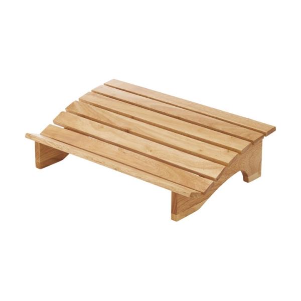 ●天然木(ラバーウッド)を使用したフットレスト(足置き)。●かかとがフィットするように設計されているので、足の位置を高くして足首を自然な角度にすることで、疲れにくくなると言われています。●「デスクワーク」「リモートワーク」などの長時間の使用...