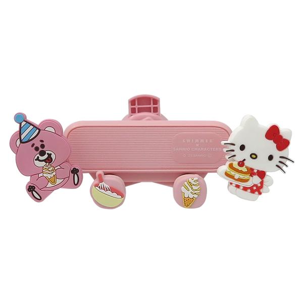 ハローキティ＆SWIMMERのくまモチーフが可愛い！車用スマホホルダー♪定価 : 1980円JANコード : 4589899062994商品番号 : SS0203キャラクターグッズ  スイマー サンリオキャラクターズ キティ スマホ関連 便...