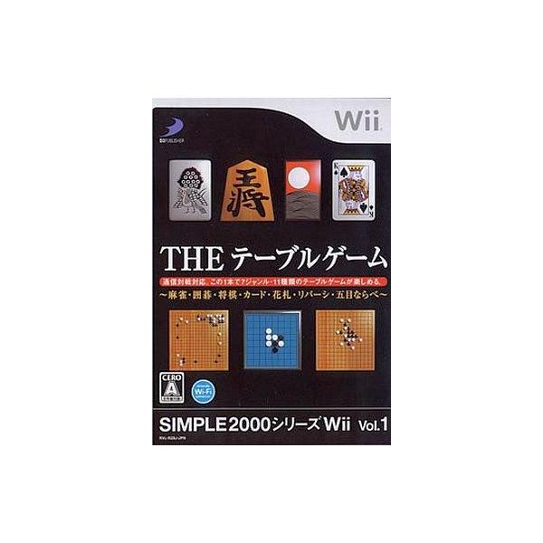 商品名：中古Wiiソフト SIMPLE2000シリーズWii Vol.1 THE テーブルゲーム -麻雀・囲碁・将棋・カード・花札・リバーシ・五目ならべ- RVL-P-RZ8Jused0130_game
