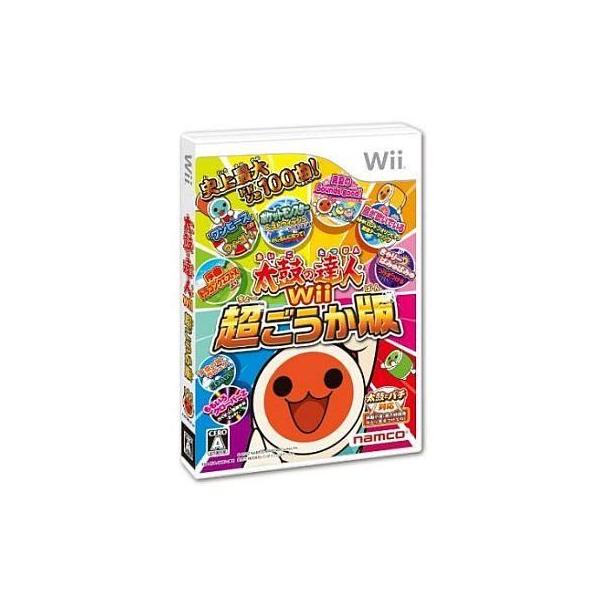 商品名：中古Wiiソフト 太鼓の達人Wii 超ごうか版[通常版]太鼓の達人Ｗｉｉシリーズがパワーアップして登場！「真夏のsounds good！」「君をのせて」「ドラゴンクエストX」など、新曲・人気曲はもちろん、超ごうか版にふさわしい”叩き...