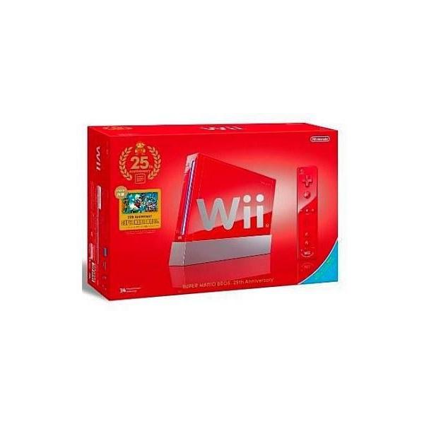 商品名：中古Wiiハード Wii本体 レッド スーパーマリオ25周年仕様RVL-S-RAAV※当商品の中古につきましては、本体内の個人情報を消去する際に本体に内蔵されている「スーパーマリオブラザーズ25周年バージョン」も同時に消去されている...
