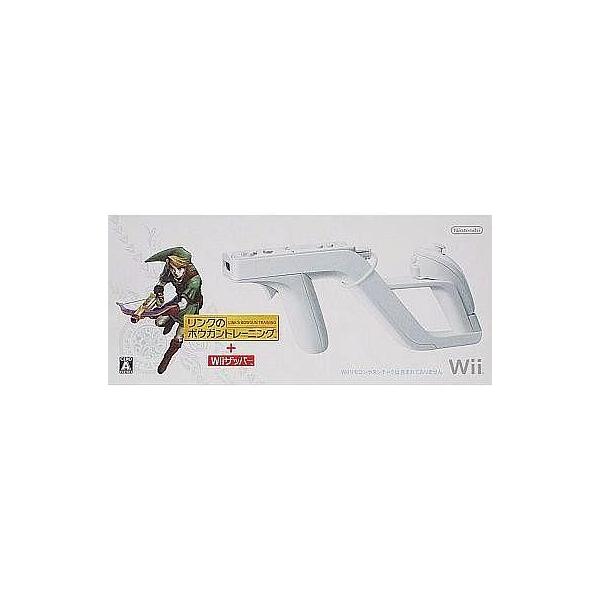 商品名：中古Wiiソフト リンクのボウガントレーニング+WiiザッパーRVL-R-RZPJ付属のＷｉｉザッパーに、Ｗｉｉリモコンとヌンチャクをセットして遊ぶ、シューティングゲーム。Ｗｉｉザッパーを画面に向けて構え、ボウガンを操りながら「敵」...