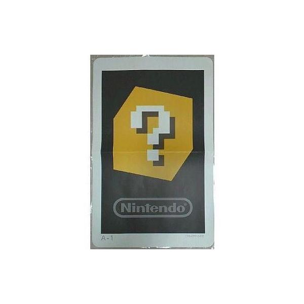 商品名：中古ニンテンドー3DSハード 等身大Mii さつえいARカードCXB-CTR-S-C0約73cm×46cm/クラブニンテンドーポイント商品※片面マリオ絵柄・片面？ブロック絵柄used0130_game