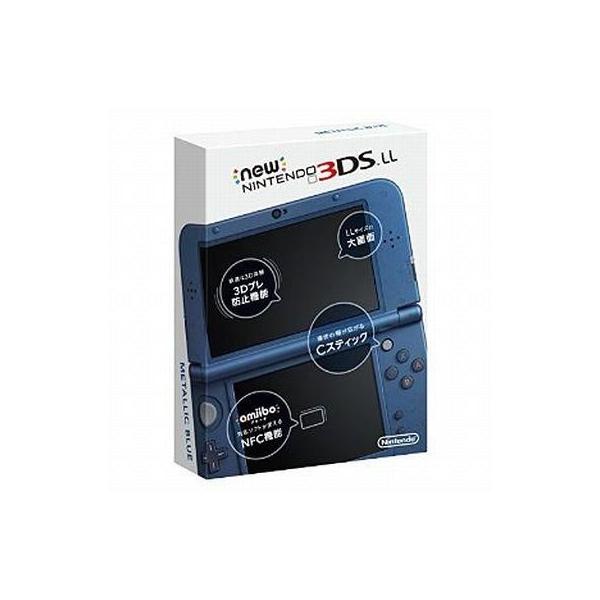 商品名：中古ニンテンドー3DSハード Newニンテンドー3DSLL本体 メタリックブルーRED-S-BAAAused0130_game