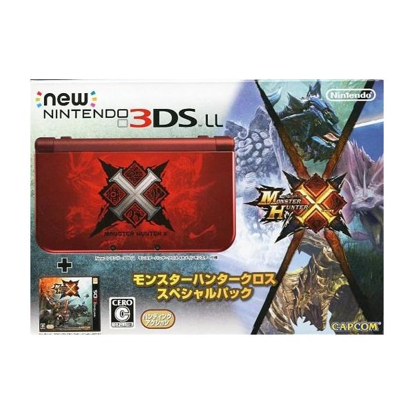 商品名：中古ニンテンドー3DSハード Newニンテンドー3DSLL本体 モンスターハンタークロス スペシャルパックRED-S-RCCBused0130_game