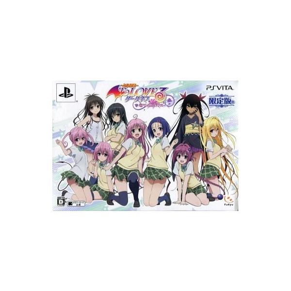 商品名：中古PSVITAソフト To LOVEる ダークネス バトルエクスタシー[限定版]CSPJ-0049■限定版同梱特典・描き下ろし「金色の闇」添い寝シーツ・描き下ろし「モモ」コードリール・オリジナルコスチューム「セクシーエプロン」プロ...