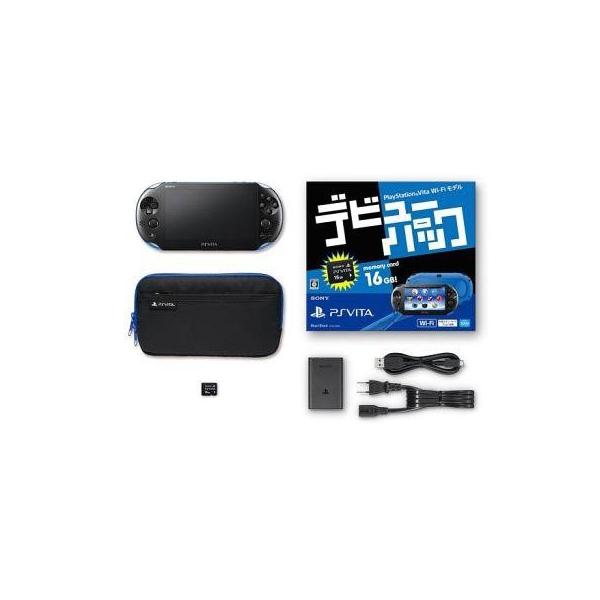 商品名：中古PSVITAハード PlayStation Vita本体 ブルー・ブラック デビューパックPCHJ-10025【同梱内容】・PlayStation Vita（PCH-2000シリーズ） Wi-Fiモデル 本体 × 1・メモリーカ...