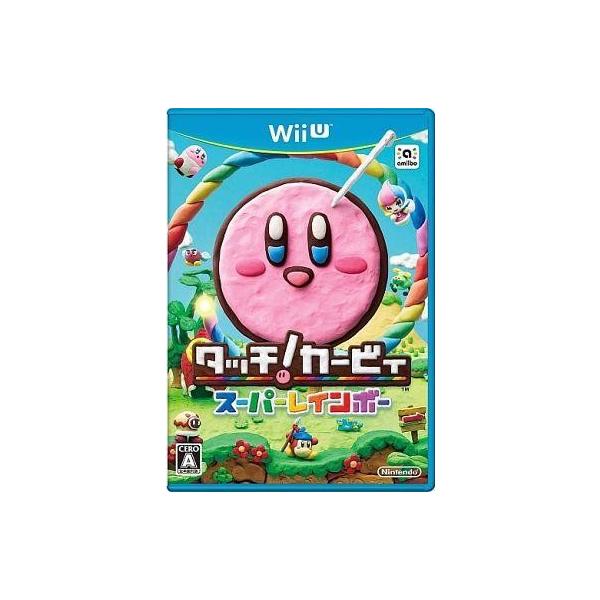 商品名：中古WiiUソフト タッチ!カービィ スーパーレインボーWUP-P-AXYJボールのように丸まったカービィがタッチペンで描いた虹の上をコロコロ進むアクションゲーム！Wii U GamePadのタッチスクリーンを使って虹色のロープを描...