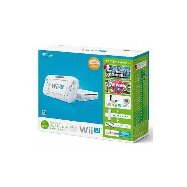 商品名：中古WiiUハード Wii U すぐに遊べるファミリープレミアムセット + Wii Fit U(シロ)※中古商品に関しては『ソフト・カラオケ U 30日間歌い放題チケット』の使用は保障できません。　ご了承の上、お買い求めください。u...