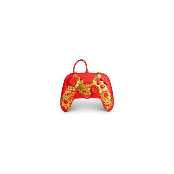 商品名：中古ニンテンドースイッチハード PowerA Enhanced wired controller(SUPERMARIO GOLDEN M)1516987-01