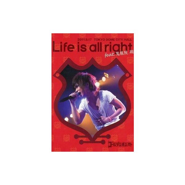 商品名：中古邦楽DVD ゴールデンボンバー / Life is all right feat.鬼龍院 翔EAZV-00292011.5.17 TOKYO DOME CITY HALLused0130_dvd