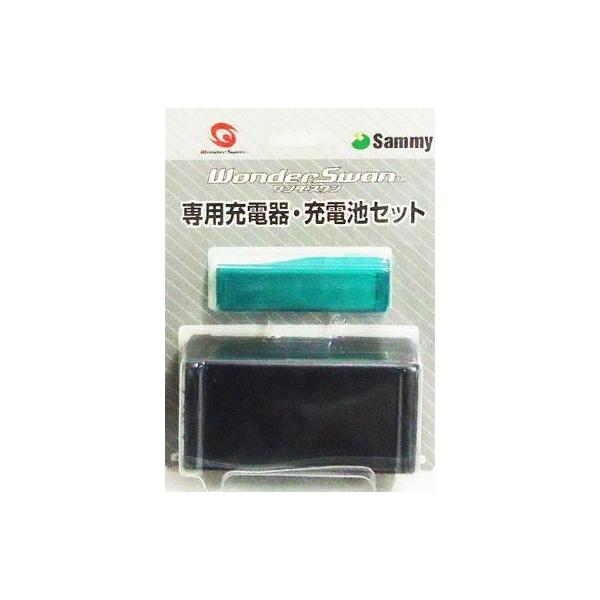 商品名：中古ワンダースワンハード 充電器・充電池セット(スケルトングリーン)SWJ-888016used0130_game