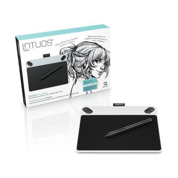 商品名：中古PCハード ペンタブレット Wacom Intuos Draw small (ホワイト) [CTL-490/W0]CTL-490/W0中古注意事項：※中古商品に関しましては、CD-ROM・替え芯の有無等の保証は致しておりません。...