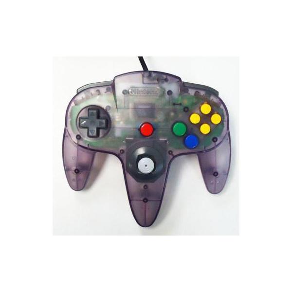 商品名：中古ニンテンドウ64ハード コントローラブロス(クリアパープル)NUS-005※周辺機器の為、中古商品の場合本体のみの状態でのお届けになる場合が御座います。予めご了承下さい。used0130_game