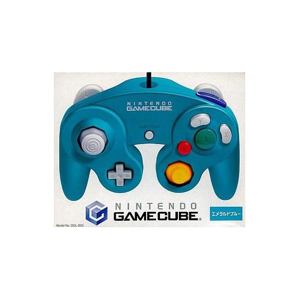 商品名：中古NGCハード ゲームキューブ専用コントローラ (エメラルドブルー)DOL-A-CEB※周辺機器のの為、中古商品の場合本体のみの状態でのお届けになる場合が御座います。予めご了承下さい。used0130_game