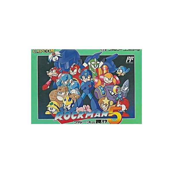 商品名：中古ファミコンソフト ロックマン5 ブルースの罠CAP-5Vused0130_game