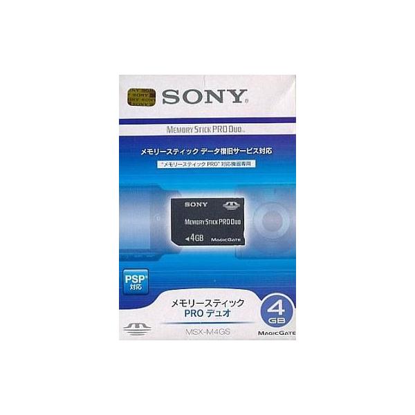 商品名：中古PSPハード ソニー メモリースティック Pro Duo 4GB (MSX-M4GS)MSX-M4GSused0130_game