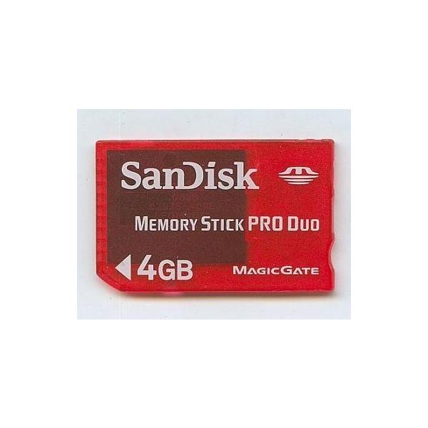 商品名：中古PSPハード メモリースティックPRO Duo 4GB(箱説無し / 型番・メーカー不明・転送速度不問品)※この商品は箱説なし、型番不明のメモリースティックPRO DUO(4GB)になります。色、メーカー指定は出来ませんので、予...