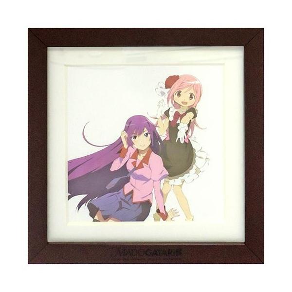 商品名：中古アニメムック ≪アニメ・漫画系書籍≫ MADOGATARI展 2等ミニ額縁付アート(鹿目まどか＆戦場ヶ原ひたぎ)1枚仕様/1番くじVプレミアム MADOGATARI展 2等ミニ額縁付アートサイズ：横231mm×縦：231mm（額含む）