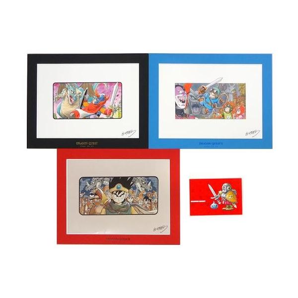 商品名：中古原画イラストボード 付録付)DQ(ドラゴンクエスト) 30周年記念 鳥山明先生複製原稿 3枚セット3枚セット仕様こちらの商品は、「Vジャンプ7月特大号 応募者全員サービス」に応募するとプレゼントされた商品になります。内容・『ドラ...
