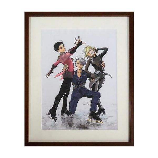 商品名：中古原画イラストボード 付属品付)ユーリ!!! on ICE 久保ミツロウ先生描きおろし 複製原画1枚仕様/額付き/紐付きこちらの商品は、2016年12月15日〜27日に開催された展覧会「ユーリ!!! on ICE 展」にて販売され...