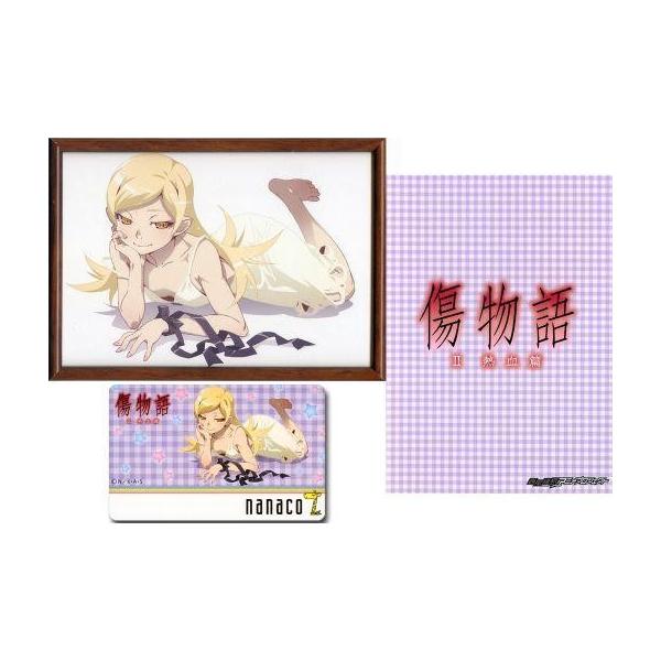 商品名：中古原画イラストボード 傷物語 II 熱血篇 忍野忍 額装イラスト(nanacoカード付き)内容物・額装イラスト (縦135mm×横188mm)・nanacoカード飾り台紙・nanacoカード