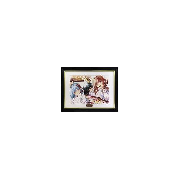 商品名：中古原画イラストボード 付属品付)甘神さんちの縁結び メモリアルアート 巫女舞 ver.複製原画1枚仕様/額、紐付サイズ縦：338mm×横：428mm(額装含む)中古注意事項：※商品の説明は、新品と中古品で同一のものを使用しておりま...