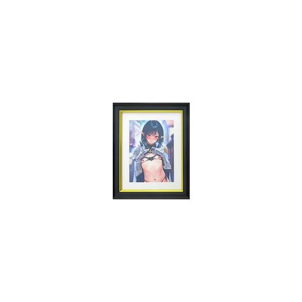 商品名：中古原画イラストボード 付属品付)遠坂あさぎ 直筆サイン入り複製原画「藤の花」複製原画1枚仕様/額付き/紐付きサイズ横：387mm×縦：510mm（額装含む）