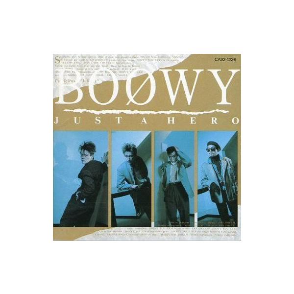 商品名：中古邦楽CD BOOWY / JUST A HEROTOCT-98002(1)Dancing In The Pleasure Land(2)Rouge Of Gray(3)わがままジュリエット(4)Plastic Ocean(5)J...