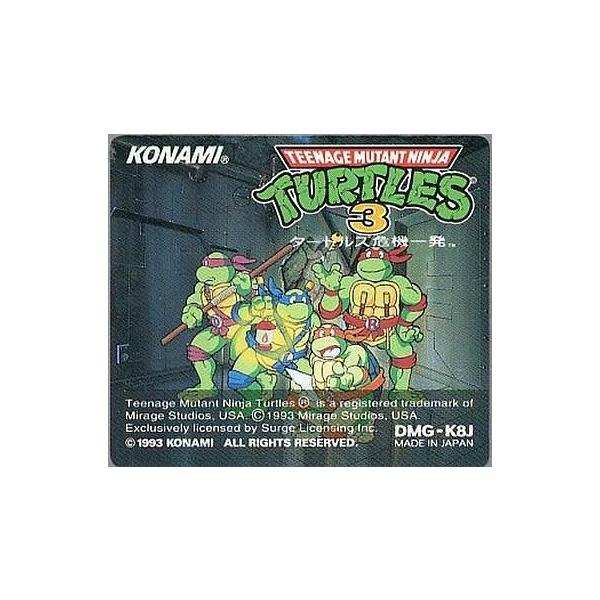 商品名：中古GBソフト T.M.N.T3 タートルズ危機一発 (箱説なし)ゲームボーイ(GAME BOY)用ソフトused0130_game