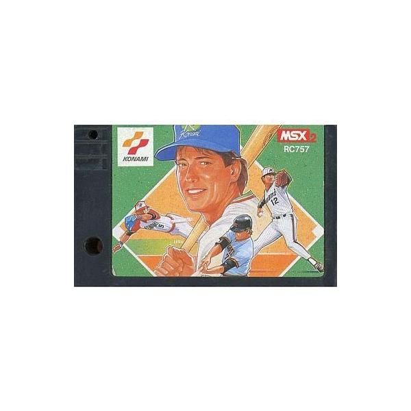 商品名：中古MSX2 カートリッジROMソフト THEプロ野球 激突ペナントレース (箱説なし)RC-757VRAM64K/MSX2専用/コナミSRAM対応