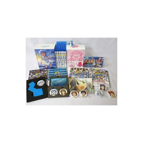 商品名：中古アニメBlu-ray Disc 侵略!イカ娘 完全初回限定生産版 BOX付き全6巻セットPCXG【完全初回限定生産版 第1巻】・1/1スケール触手切り落とし・缶バッジ・侵略リーフレット【完全初回限定生産版 第2巻】・イカ娘蛇足泳...