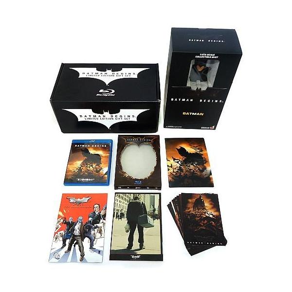 商品名：中古洋画Blu-ray Disc バットマン ビギンズ ブルーレイリミテッドエディションSDB-Y22491■特典・外箱・BD収納ケース・HOT TOYS社製「バットマン ビギンズ」バストアップフィギュア(収納BOX付き)・特製ポス...