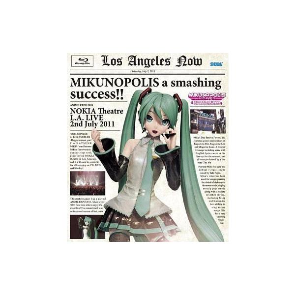商品名：中古邦楽Blu-ray Disc MIKUNOPOLIS in LOSANGELS はじめまして、初音ミクですHSB-194初音ミク/鏡音リン/鏡音レン/巡音ルカ(vo) 出演:THE 39's(安部潤(p,key) 黒田晃年(g)...