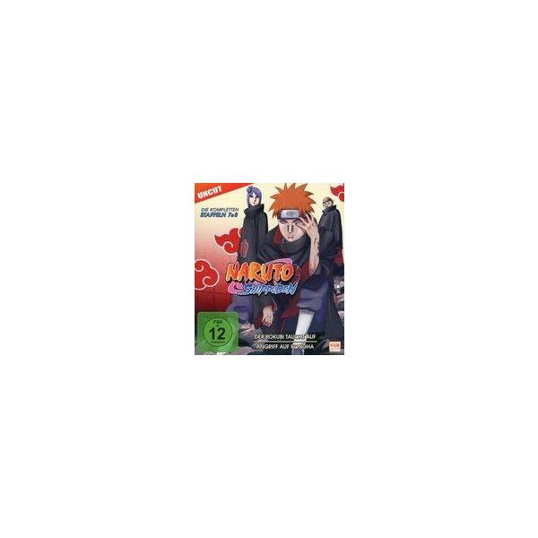 商品名：中古輸入アニメBlu-rayDisc NARUTO SHIPPUDEN DER ROKUBI TAUCHT AUF/ANGRIFF AUF KONOHA DIE KOMPLETTEN STAFFEL 7＆8 [輸入盤]K4282リー...