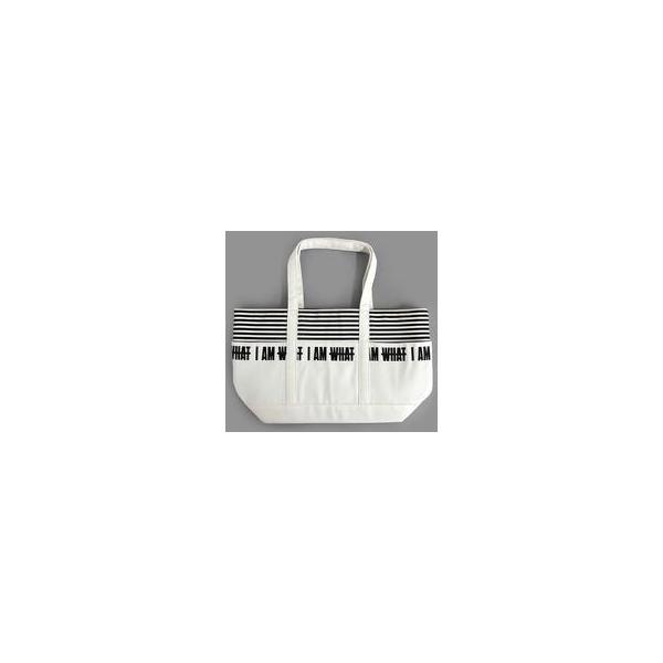 商品名：中古雑貨 與真司郎 I AM WHAT I AM Stripe Canvas トートバッグ17ACS09商品解説■AAA 與真司郎プロデュースするブランド「I AM WHAT I AM」のグッズです。【商品詳細】サイズ：約47×27...