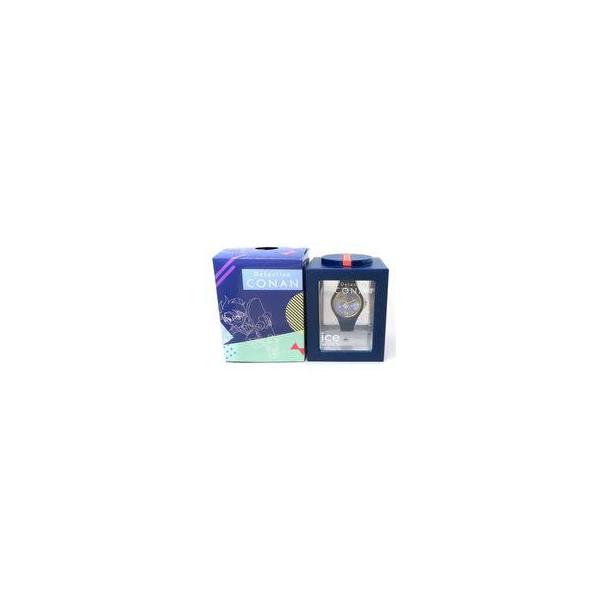 商品名：中古雑貨 江戸川コナンモデル 腕時計 「名探偵コナン×ICE WATCH」商品解説■「名探偵コナン×ICE WATCH」の「腕時計」です。【商品詳細】サイズ：[ケース径]約34mm、[バンド幅]約1.4mm、[手首周り]約145〜1...