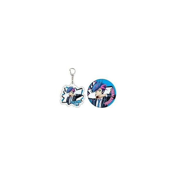 商品名：中古グッズセット 03.藤木遊作(描き下ろしイラスト) アクリルキーホルダー＆缶バッジセット 「遊☆戯☆王VRAINS」商品解説■ダイカットで切り出し印刷と加工を施したアクリルキーホルダーと65mmの缶バッジが一緒に入ったセットです...