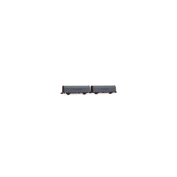 商品名：新品鉄道模型 1/160 RENFE. 2-unit pack 2-axle tarpaulin wagon. Lis type. Transfesa modern logo. ep. V [HN6711]HN6711商品解説■【商...