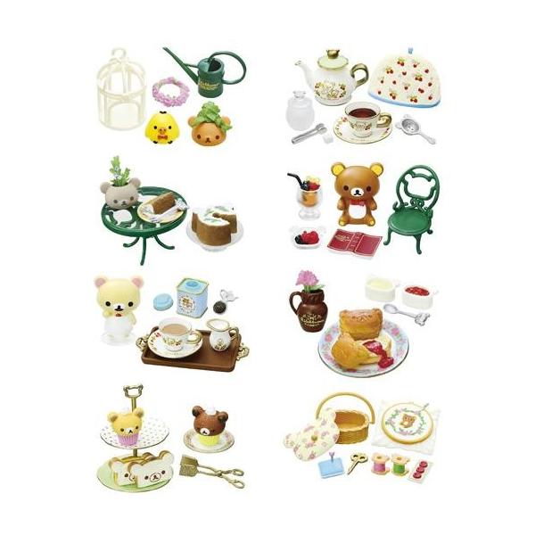 商品名：中古トレーディングフィギュア 全8種セット 「リラックマ 憧れのBritish Tea Time」商品解説■英国式ガーデンでのティータイムをイメージしたリラックマのミニチュアフィギュア。イギリスの伝統的な食器ブランド風のティータイム...