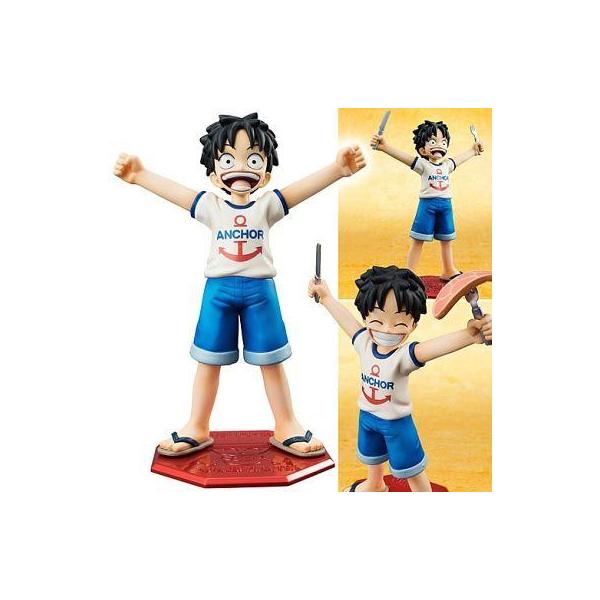 商品名：中古フィギュア モンキー・D・ルフィ(リニューアル版) 「ワンピース」 エクセレントモデルMILDシリーズ Portrait.Of.Pirates ワンピース CB-1R 商品解説■ワンピースの人気キャラクター達を幼少時代の姿で立体...