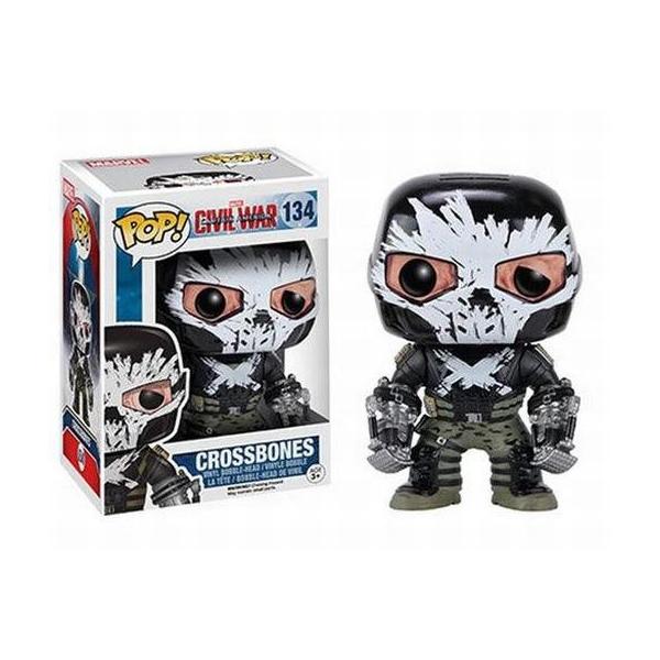 商品名：中古フィギュア クロスボーンズ 「シビル・ウォー/キャプテン・アメリカ」 POP! Marvel Series #134商品解説■心が揺れる、キャプテン・アメリカ。世界中で大人気のファンコ社がお贈りする「POP!」シリーズに、映画『...