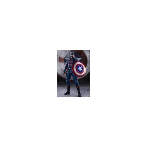 商品名：中古フィギュア S.H.Figuarts キャプテン・アメリカ(ジョン・ウォーカー) 「ファルコン＆ウィンター・ソルジャー」 魂ウェブ商店限定商品解説■2021年3月より配信中のマーベル・スタジオ新番組『ファルコン＆ウィンター・ソル...