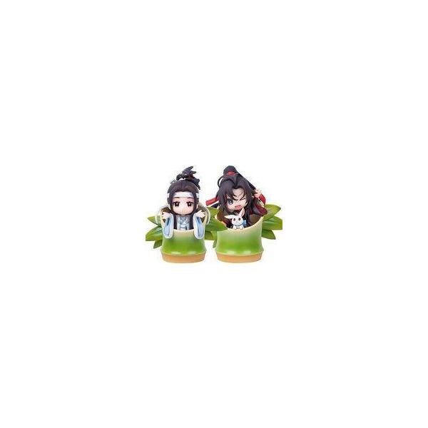 商品名：中古フィギュア 魏無羨＆藍忘機 誕生日Ver. 「魔道祖師」 ABS＆PVC製塗装済み完成品商品解説■「魔道祖師」より、『魏無羨＆藍忘機 誕生日Ver.』のフィギュアが登場!【セット内容】魏無羨、藍忘機、竹×2、台座×2、うさぎ×2...