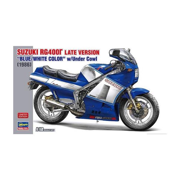 商品名：中古プラモデル 1/12 スズキ RG400Γ 後期型(ブルー×ホワイトカラー) w/アンダーカウル [21739]21739商品解説■ブルー・ホワイトカラーの後期型(1986年型)をキット化！カウルの部品構成はフルカウル仕様、アン...