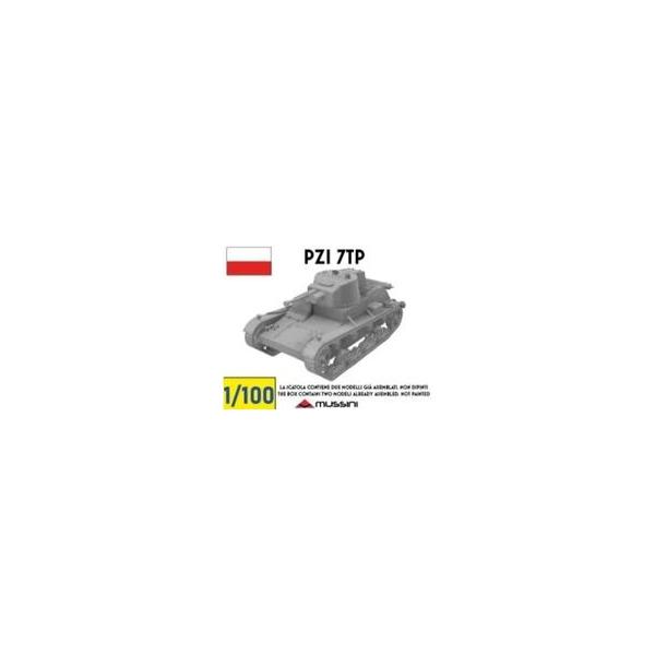 商品名：中古プラモデル 1/100 WWII ポーランド PZI 7TP軽戦車(2個入) レジンキャストキット [MM100-012]MM100-012商品解説■こちらの商品は無彩色、組立前のレジンキャストキットとなります。Mussini(...