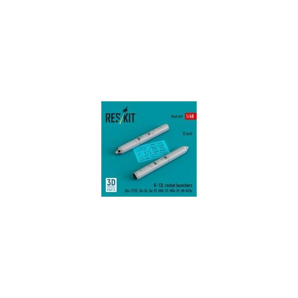 商品名：中古プラモデル 1/48 B-13L 122mmロケット弾ポッド (2個入) ディティールアップパーツ [RSK48-0529]RSK48-0529商品解説■航空機用3Dプリンター製ディテールアップパーツ専門メーカー、ウクライナのレ...