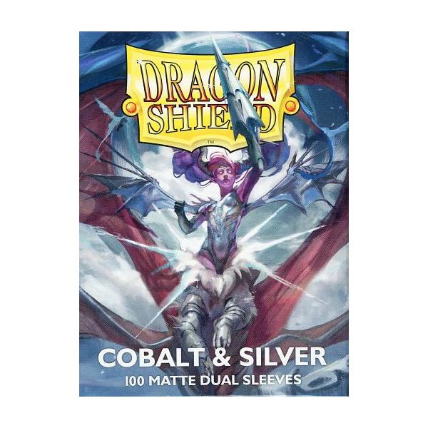 商品名：新品サプライ ドラゴンシールド マットデュアル スリーブ スタンダードサイズ Cobalt＆SilverAT-15064商品解説■ドラゴンシールド マットデュアル スリーブ スタンダードサイズ Cobalt＆Silverが登場!!D...