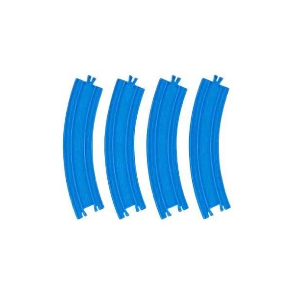 商品名：中古おもちゃ プラレール R-3 曲線レール商品解説■全てのレールの規格が統一されているので、いろいろ繋げて楽しいレイアウトが作れます。基本になる曲線です。8本つなぐと円になります。曲線レール4本入り。※オモテとウラが使えます。【商...